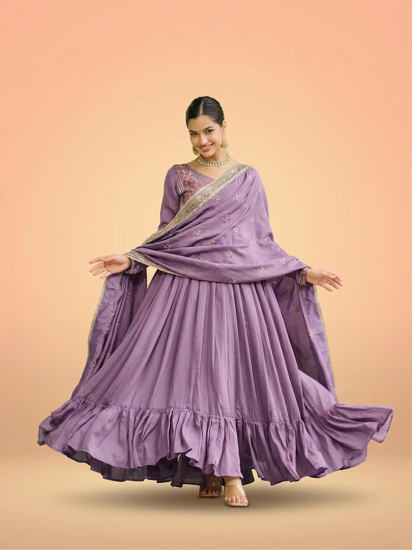 Heavy Work Gown | Designer Embroidered Gowns Online – Hansh Couture